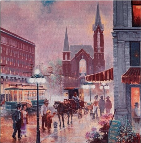 John Bell, Jr. 8 x 8" canvas minis – Fort Smith Regional Art Museum